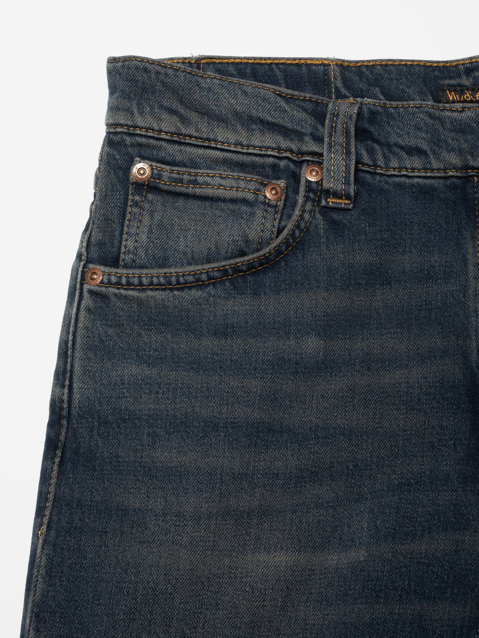 Lean Dean Blackened Blue slim tapered jeans | Nudie Jeans