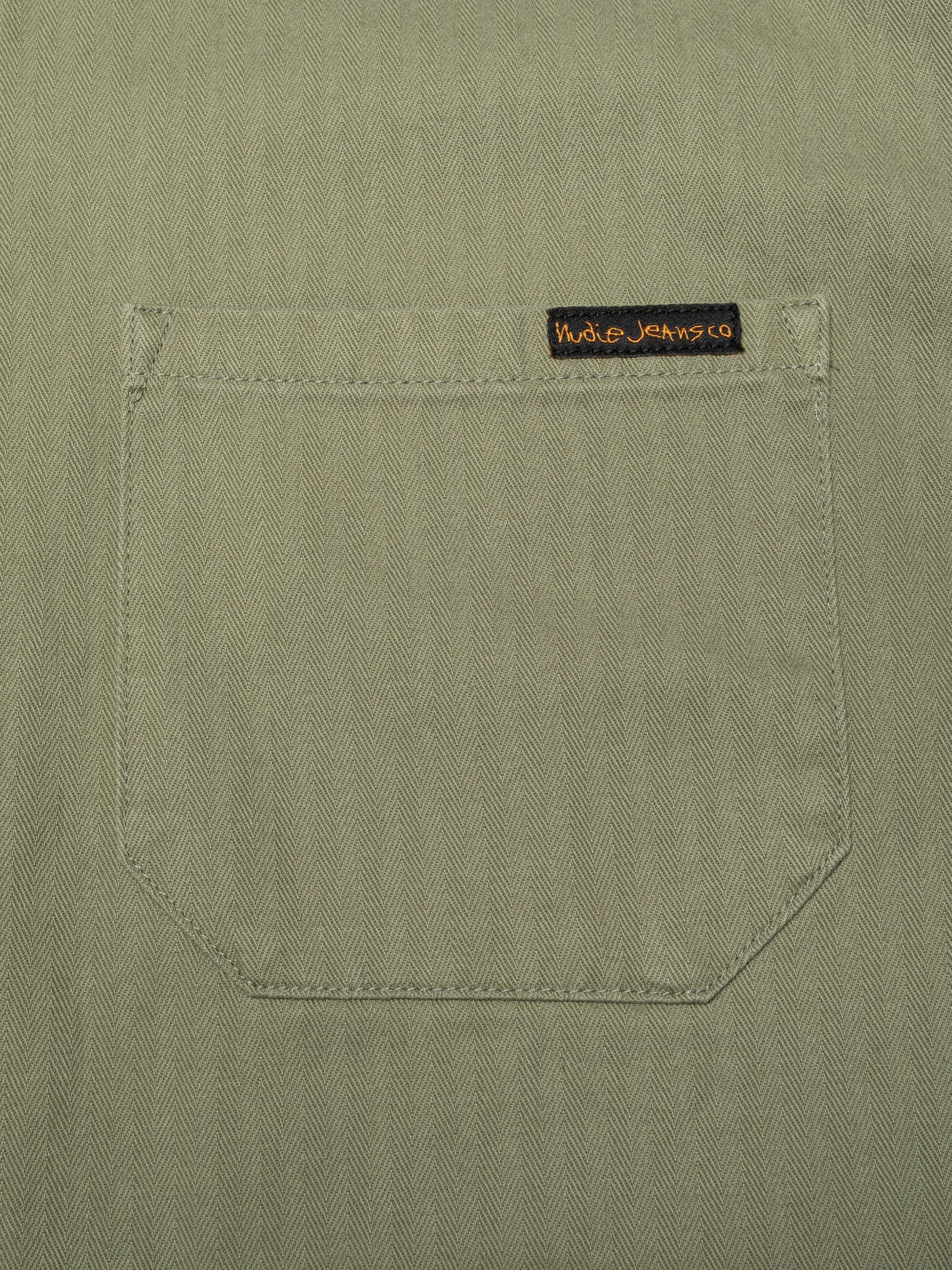 Buddy Chore Jacket Herringbone Pale Green | Nudie Jeans