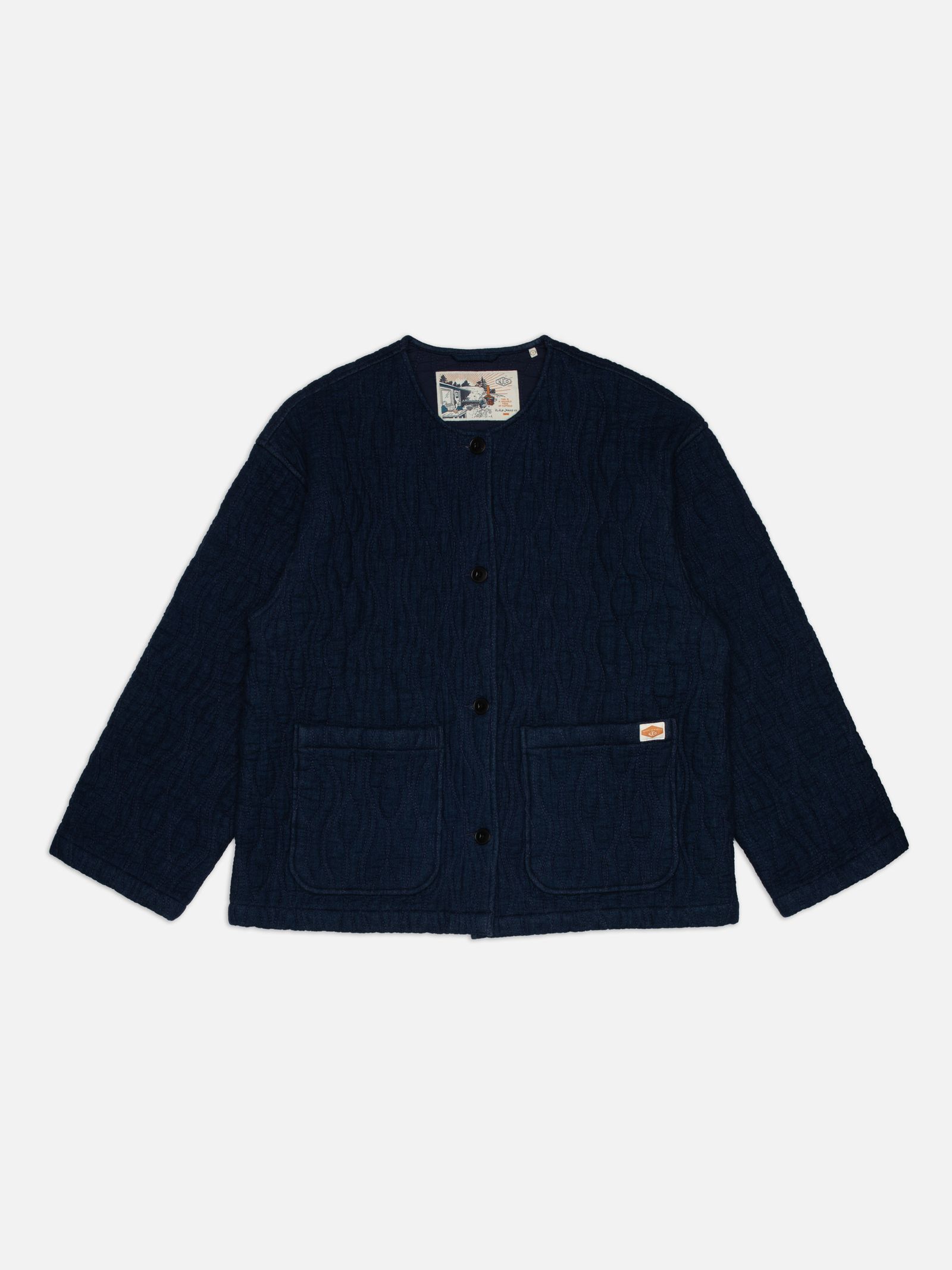 Sandra Jacket Indigo Quilt Blue | Nudie Jeans | Create Tomorrow's Vintage