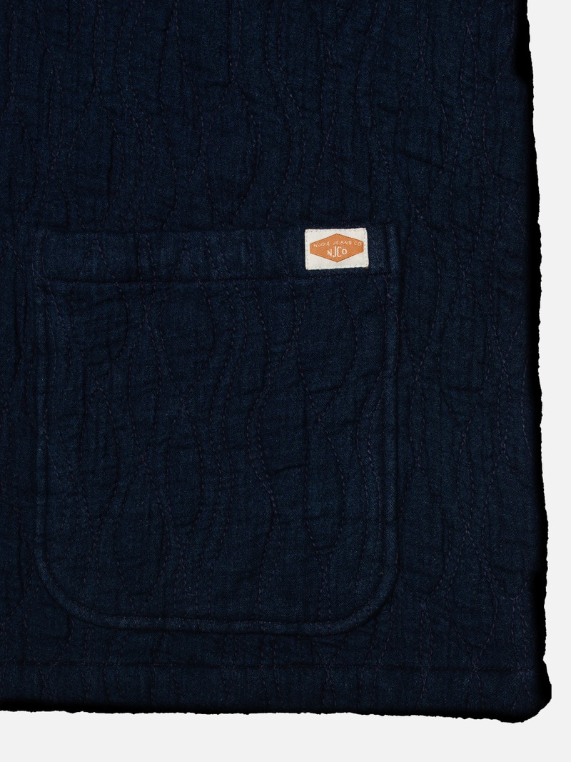 Sandra Jacket Indigo Quilt Blue | Nudie Jeans | Create Tomorrow's Vintage