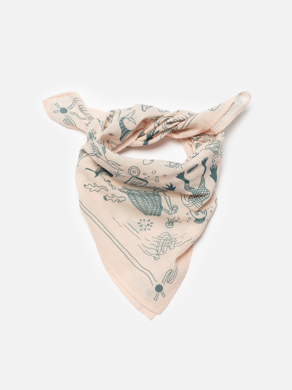 Ingrid Bandana Deep Sea Doodles Pink | Nudie Jeans | Create tomorrow's ...