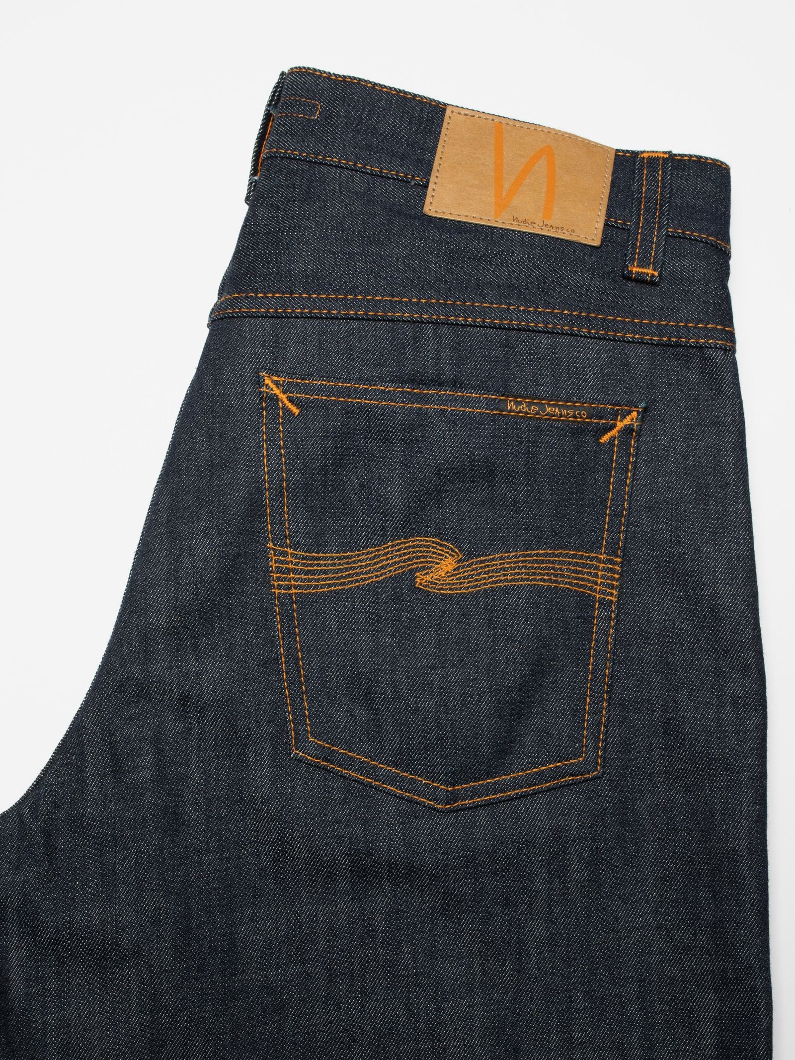 Loud Larry Dry Streaky loose wide-leg jeans | Nudie Jeans