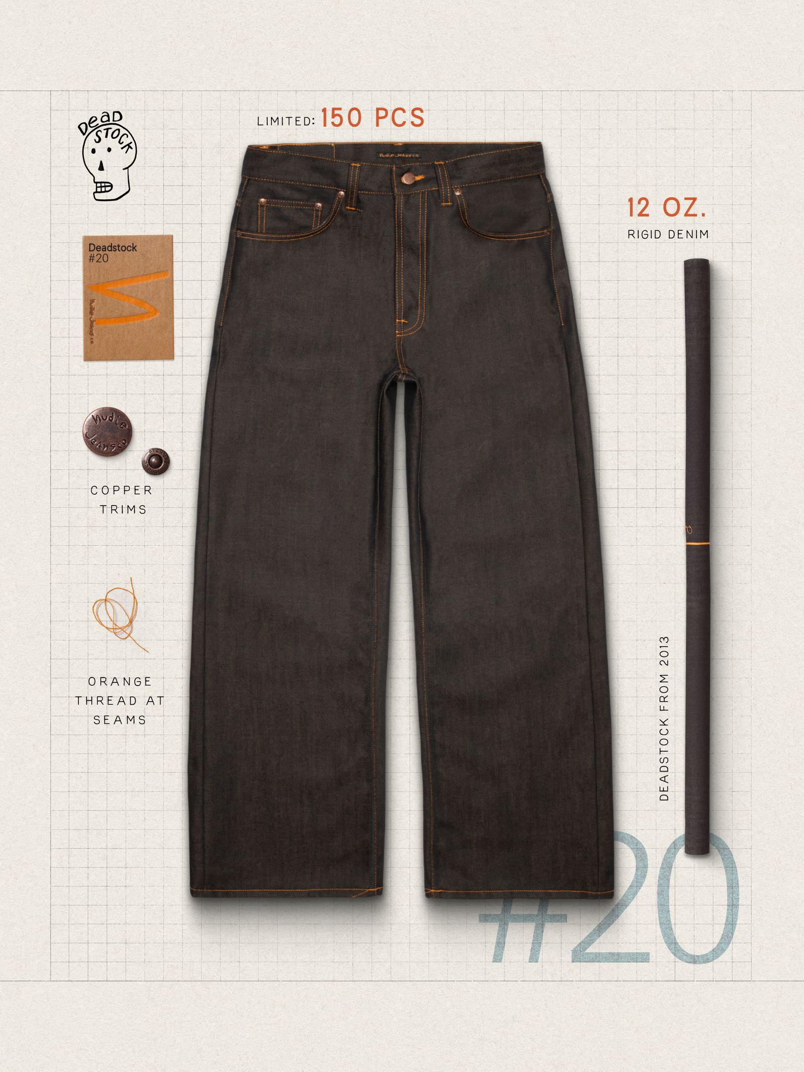 Loud Larry Dry Selvage | Nudie Jeans | Create Tomorrow's Vintage