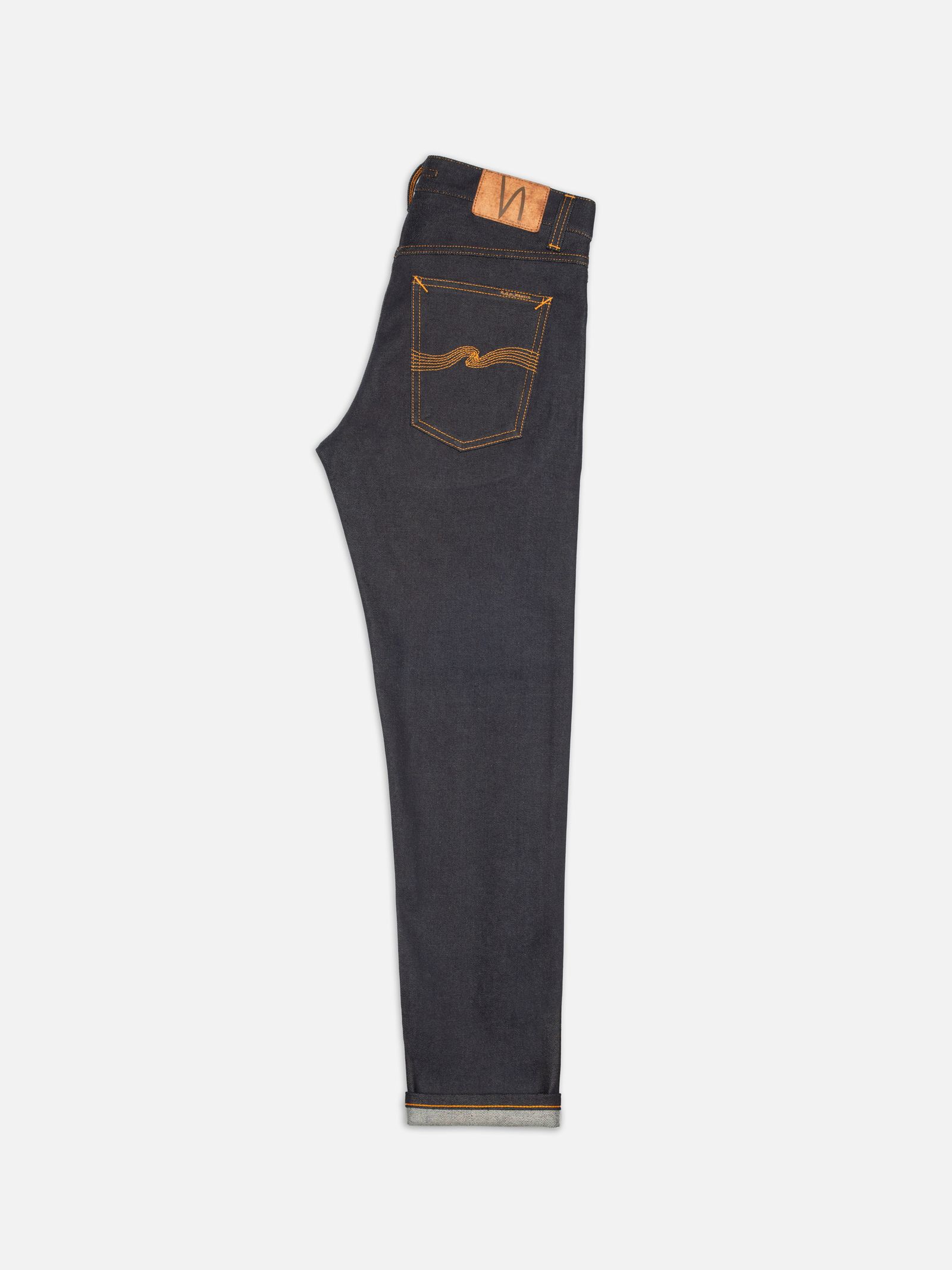 Solid Ollie Dry Truest Selvage slim fit jeans | Nudie Jeans