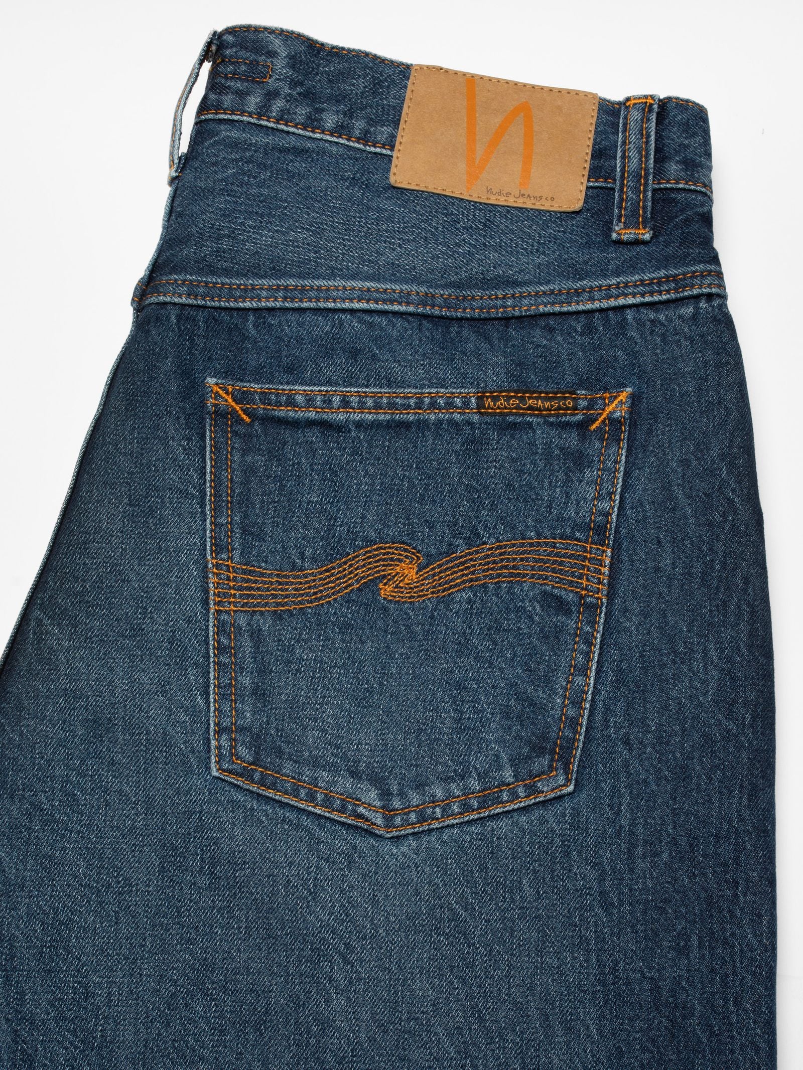 Loud Larry Electric Blues loose wide-leg jeans | Nudie Jeans