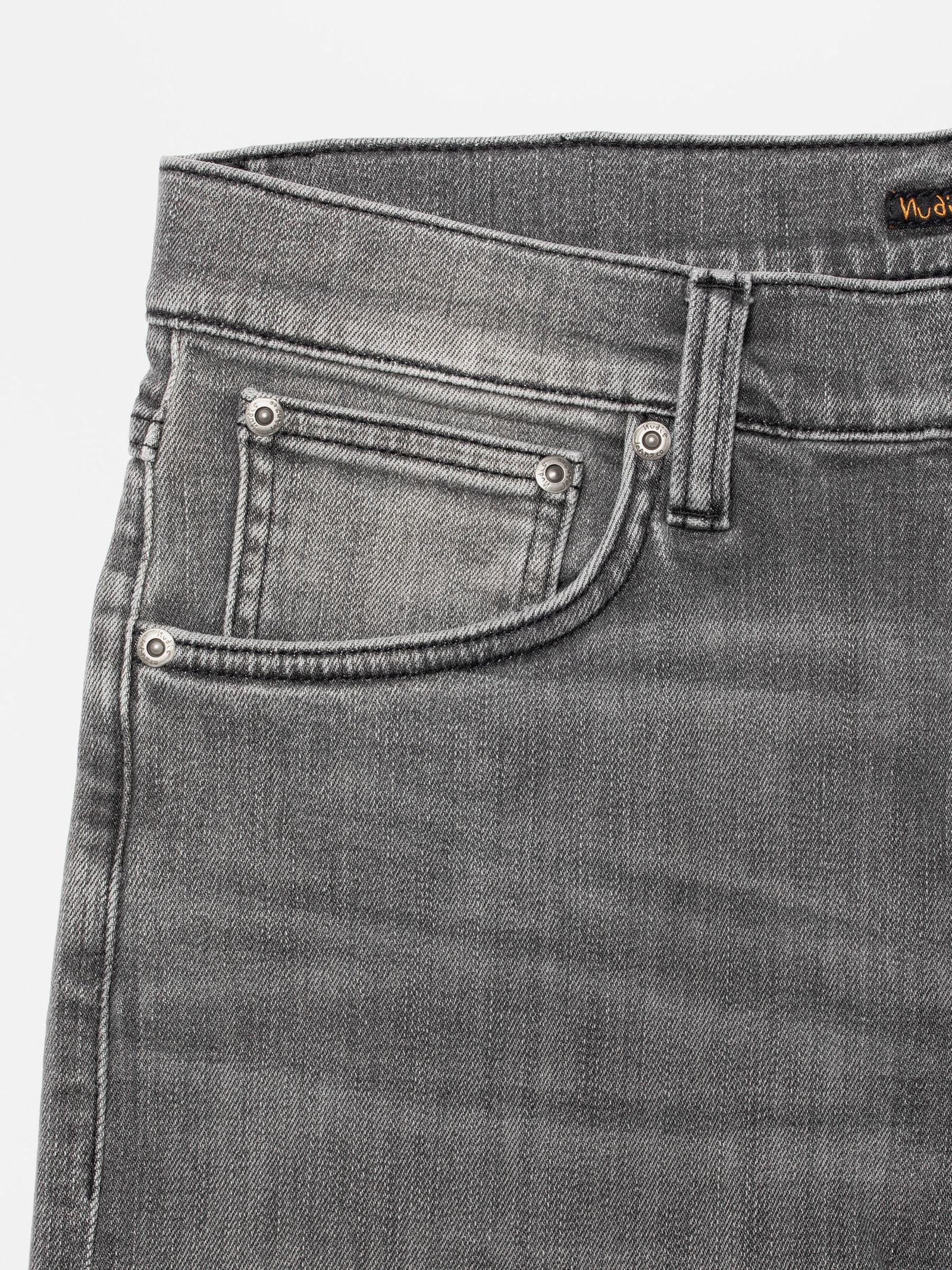Lean Dean Grey Concrete slim tapered jeans | Nudie Jeans
